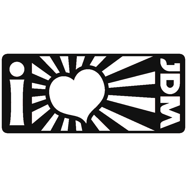 I Love JDM Vinyl Decal – JDM Shop Inc.